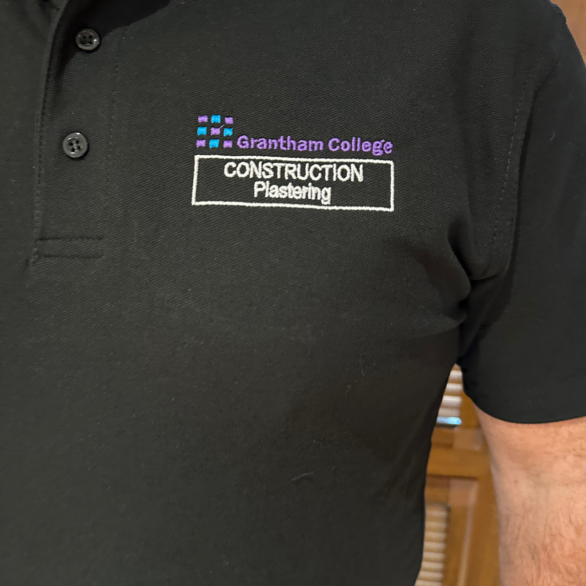 Black Polo Shirt for Construction - Plastering – Cool Cats Clothing