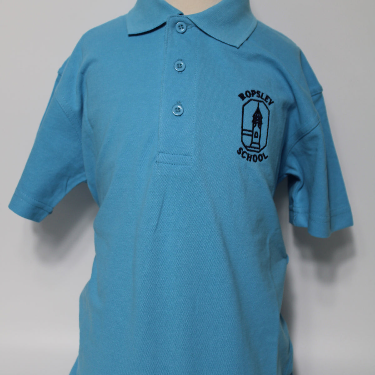 Ropsley School Sky Blue Polo Shirt – Cool Cats Clothing